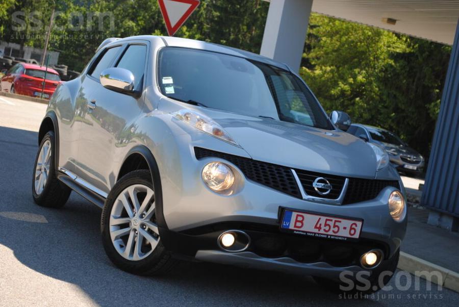 Grey Nissan Juke 2012 in Riga, with an engine capacity of 1.50 L and mileage of 229 thousand km for 1590 €, photo 1 on AUTOMOTO.COM.LV