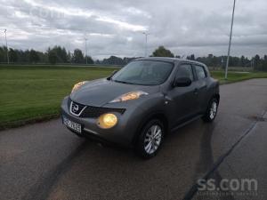 Pelēks Nissan Juke 2012 Ogre, ar dzinēja tilpumu 1.60 L un nobraukumu 136 tūkst. km par 4250 €, foto  vietnē AUTOMOTO.COM.LV