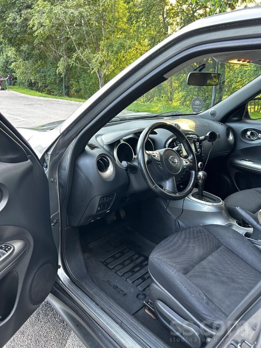 Pelēks Nissan Juke 2013 Valmiera, ar dzinēja tilpumu 1.60 L un nobraukumu 192 tūkst. km par 5600 €, foto 7 vietnē AUTOMOTO.COM.LV