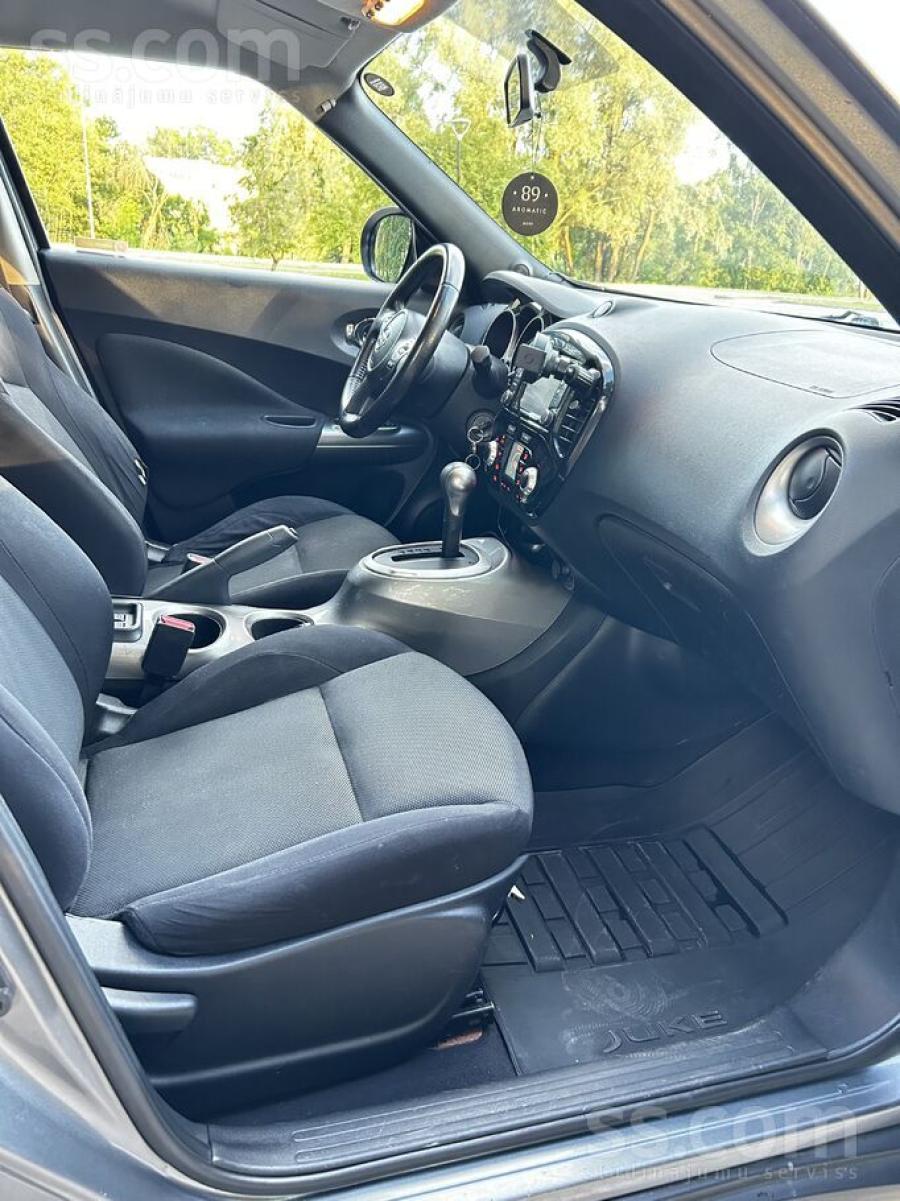 Pelēks Nissan Juke 2013 Valmiera, ar dzinēja tilpumu 1.60 L un nobraukumu 192 tūkst. km par 5600 €, foto 14 vietnē AUTOMOTO.COM.LV