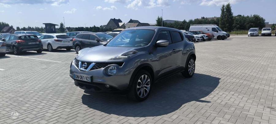 Pelēks Nissan Juke 2014 Tauragė, ar dzinēja tilpumu 1.46 L un nobraukumu 232 tūkst. km par 4950 €, foto 1 vietnē AUTOMOTO.COM.LV