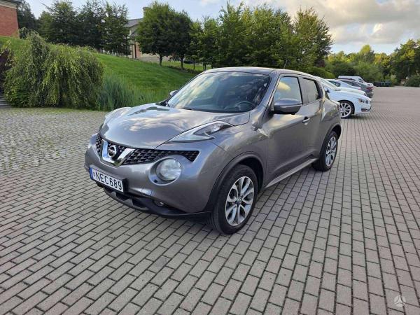 Pelēks Nissan Juke 2014 Viļņa, ar dzinēja tilpumu 1.60 L un nobraukumu 170 tūkst. km par 8000 €, foto 1 vietnē AUTOMOTO.COM.LV