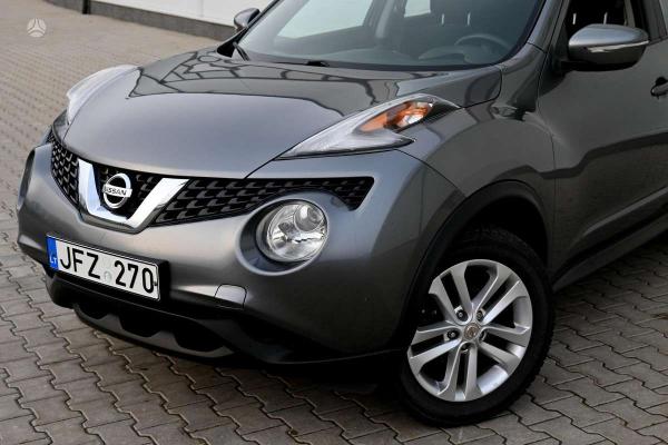 Grey Nissan Juke 2015 in Kretinga, with an engine capacity of 1.62 L and mileage of 91 thousand km for 6999 €, photo 4 on AUTOMOTO.COM.LV