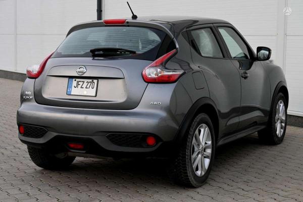 Grey Nissan Juke 2015 in Kretinga, with an engine capacity of 1.62 L and mileage of 91 thousand km for 6999 €, photo 6 on AUTOMOTO.COM.LV