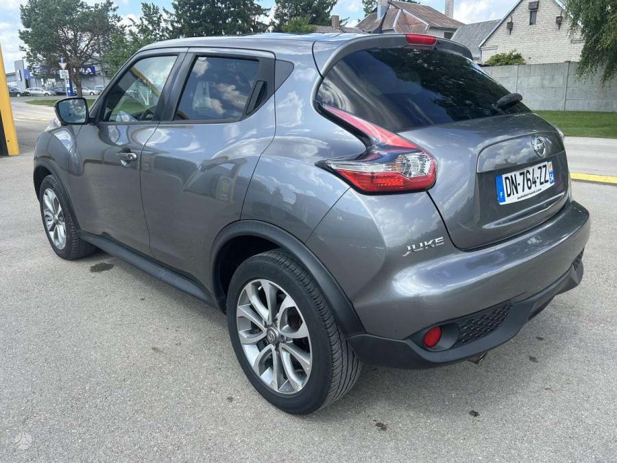 Pelēks Nissan Juke 2015 Viļņa, ar dzinēja tilpumu 1.20 L un nobraukumu 103 tūkst. km par 6800 €, foto 8 vietnē AUTOMOTO.COM.LV