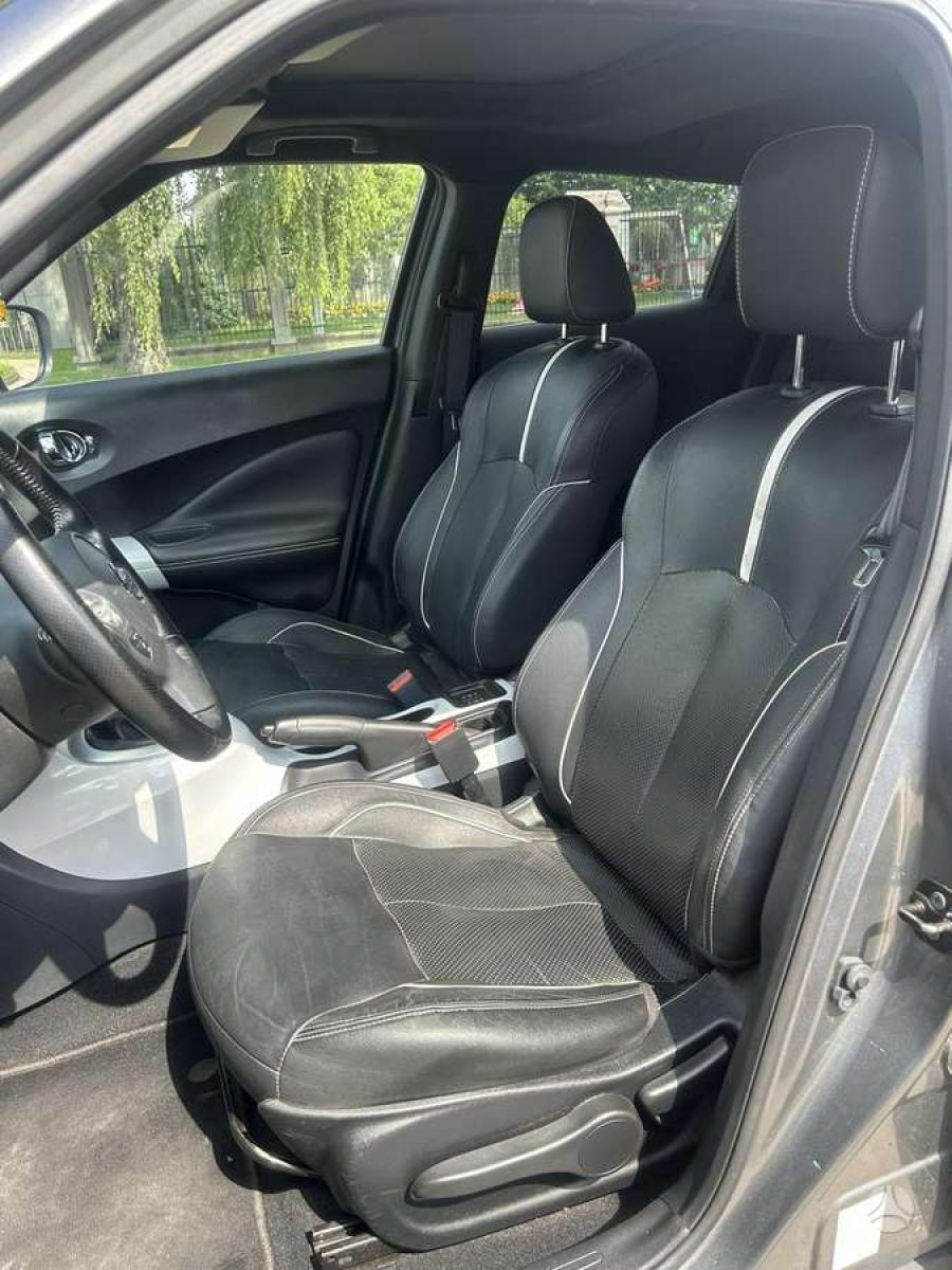 Pelēks Nissan Juke 2015 Viļņa, ar dzinēja tilpumu 1.20 L un nobraukumu 103 tūkst. km par 6800 €, foto 11 vietnē AUTOMOTO.COM.LV