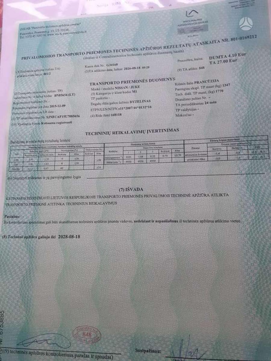 Серый Ниссан Жук 2015 в Пасвалис, объемом двигателя 1.46 л и пробегом 168 тыс. км за 5600 €, фото 22 на AUTOMOTO.COM.LV