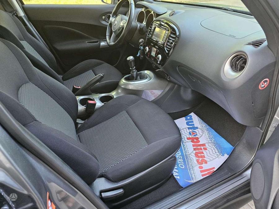 Pelēks Nissan Juke 2016 Tauragė, ar dzinēja tilpumu 1.20 L un nobraukumu 39 tūkst. km par 7200 €, foto 18 vietnē AUTOMOTO.COM.LV