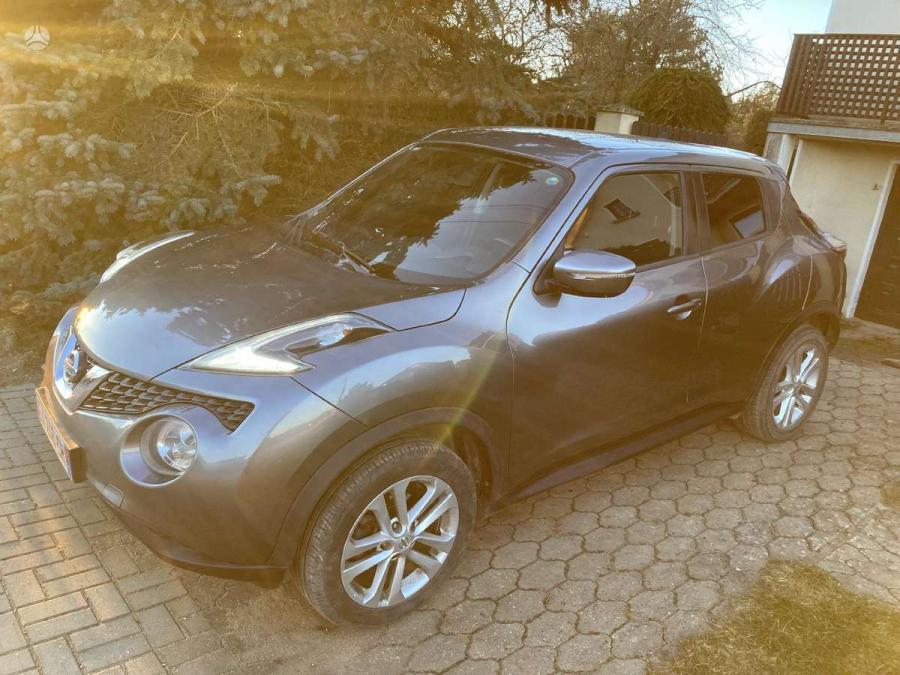Pelēks Nissan Juke 2017 Tauragė, ar dzinēja tilpumu 1.46 L un nobraukumu 221 tūkst. km par 6300 €, foto 1 vietnē AUTOMOTO.COM.LV