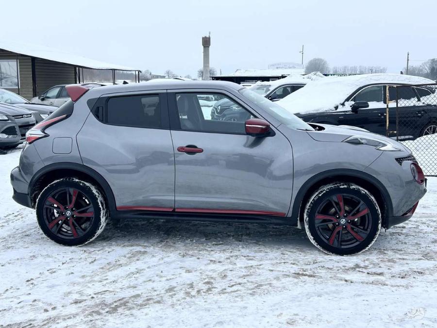 Pelēks Nissan Juke 2017 Kretinga, ar dzinēja tilpumu 1.60 L un nobraukumu 130 tūkst. km par 8500 €, foto 4 vietnē AUTOMOTO.COM.LV