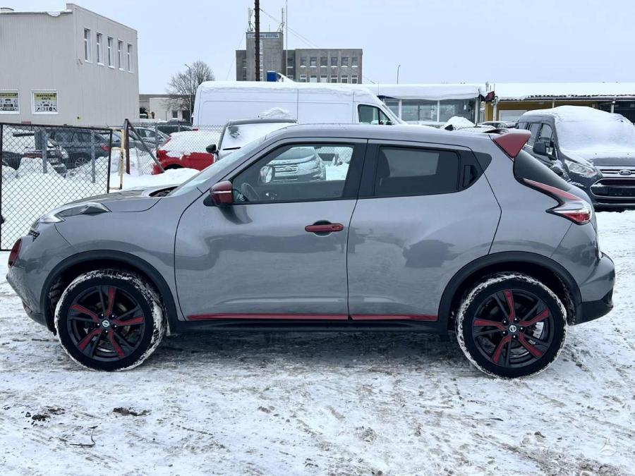 Pelēks Nissan Juke 2017 Kretinga, ar dzinēja tilpumu 1.60 L un nobraukumu 130 tūkst. km par 8500 €, foto 5 vietnē AUTOMOTO.COM.LV