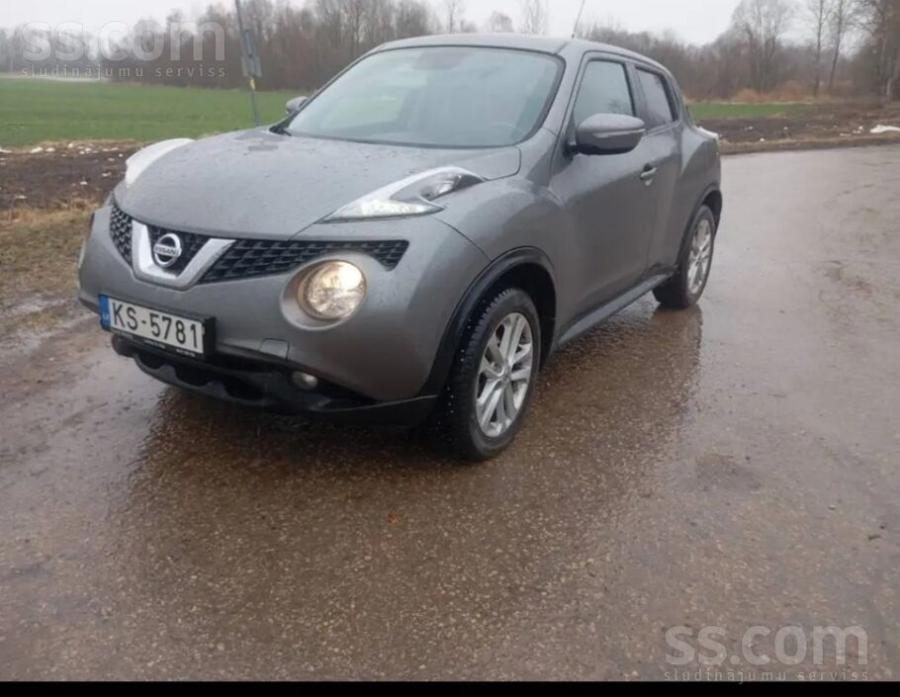 Pelēks Nissan Juke 2017 Jēkabpils, ar dzinēja tilpumu 1.60 L un nobraukumu 266 tūkst. km par 5600 €, foto 1 vietnē AUTOMOTO.COM.LV