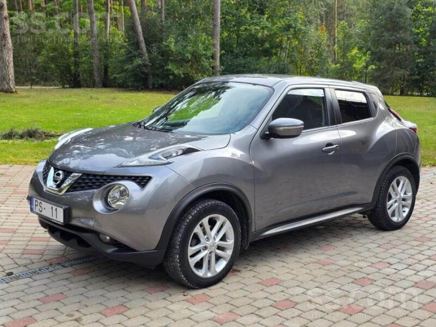 Pelēks Nissan Juke 2017 Rīga, ar dzinēja tilpumu 1.60 L un nobraukumu 131 tūkst. km par 7900 €, foto 1 vietnē AUTOMOTO.COM.LV