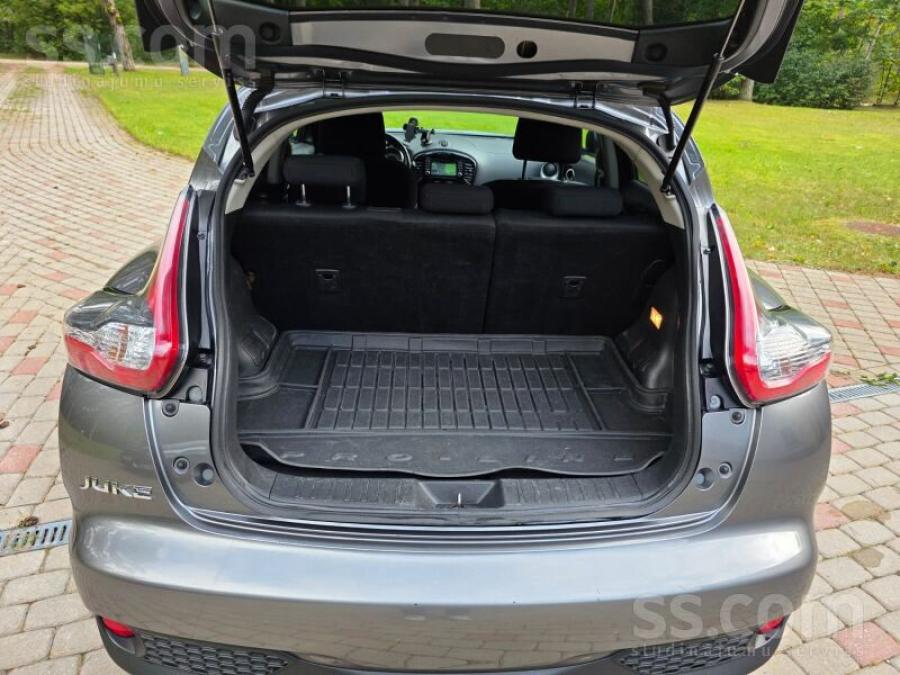 Pelēks Nissan Juke 2017 Rīga, ar dzinēja tilpumu 1.60 L un nobraukumu 131 tūkst. km par 7900 €, foto 9 vietnē AUTOMOTO.COM.LV