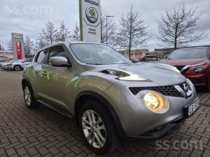 Pelēks Nissan Juke 2018 Liepāja, ar dzinēja tilpumu 1.60 L un nobraukumu 148 tūkst. km par 7900 €, foto  vietnē AUTOMOTO.COM.LV