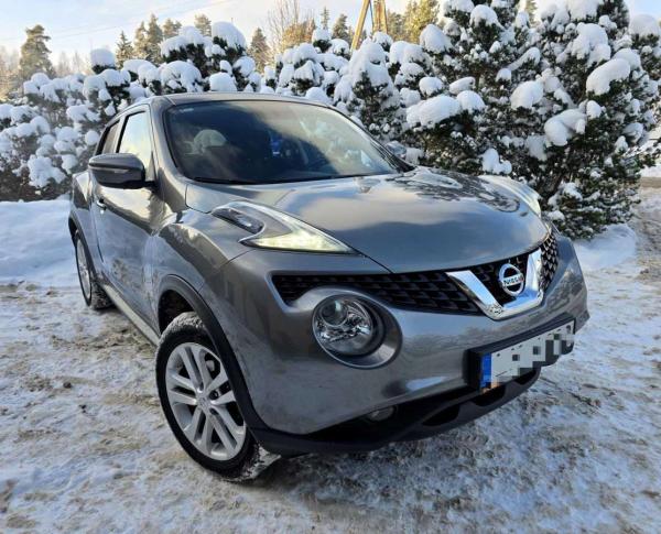 Pelēks Nissan Juke 2018 Utena, ar dzinēja tilpumu 1.60 L un nobraukumu 129 tūkst. km par 8700 €, foto 2 vietnē AUTOMOTO.COM.LV