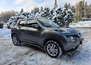 Grey Nissan Juke 2018 in Utena, with an engine capacity of 1.60 L and mileage of 130 thousand km for 8300 €, photo  on AUTOMOTO.COM.LV