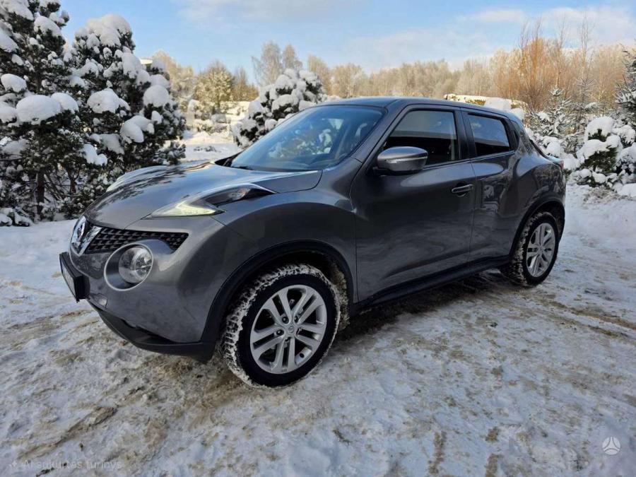 Pelēks Nissan Juke 2018 Utena, ar dzinēja tilpumu 1.60 L un nobraukumu 130 tūkst. km par 8300 €, foto 2 vietnē AUTOMOTO.COM.LV