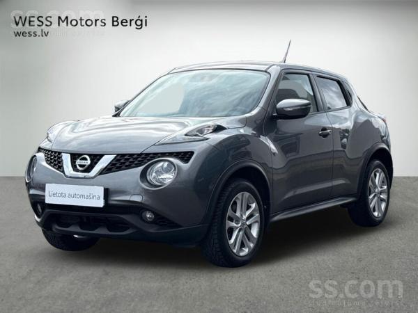 Grey Nissan Juke 2018 in Riga, with an engine capacity of 1.60 L and mileage of 56 thousand km for 7990 €, photo 1 on AUTOMOTO.COM.LV
