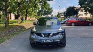 Grey Nissan Juke 2018 in Plunge, with an engine capacity of 1.46 L and mileage of 156 thousand km for 7400 €, photo  on AUTOMOTO.COM.LV