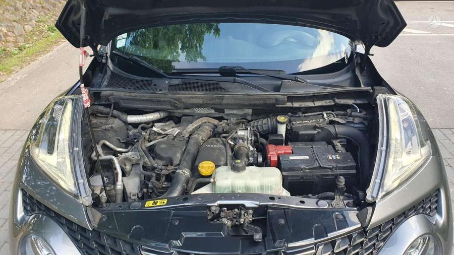 Grey Nissan Juke 2018 in Plunge, with an engine capacity of 1.46 L and mileage of 156 thousand km for 7400 €, photo 17 on AUTOMOTO.COM.LV