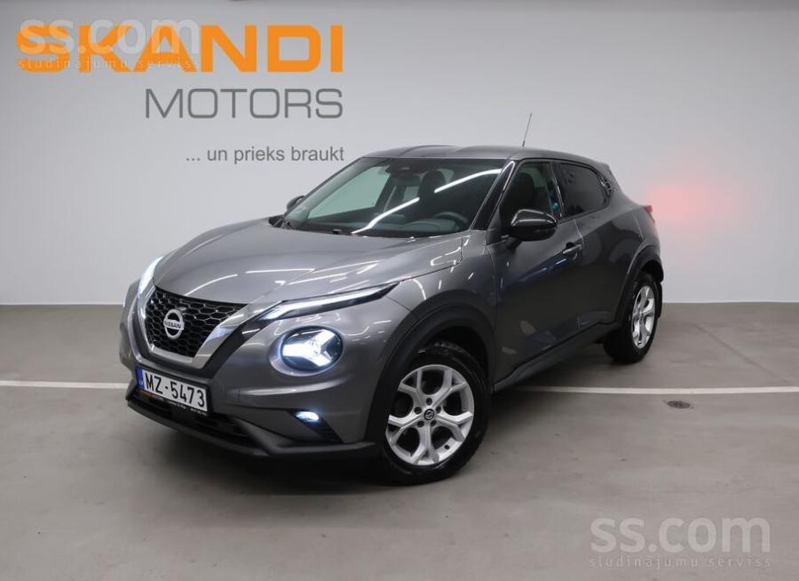 Grey Nissan Juke 2021 in Riga, with an engine capacity of 1.00 L and mileage of 61 thousand km for 6900 €, photo 1 on AUTOMOTO.COM.LV