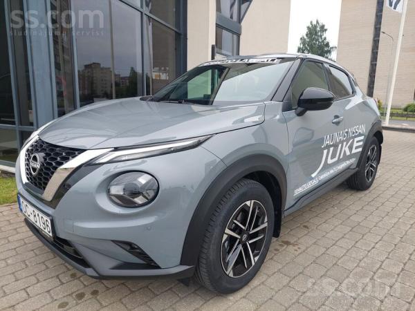 Grey Nissan Juke 2025 in Daugavpils, with an engine capacity of 1.00 L and mileage of 3 thousand km for 23990 €, photo 1 on AUTOMOTO.COM.LV
