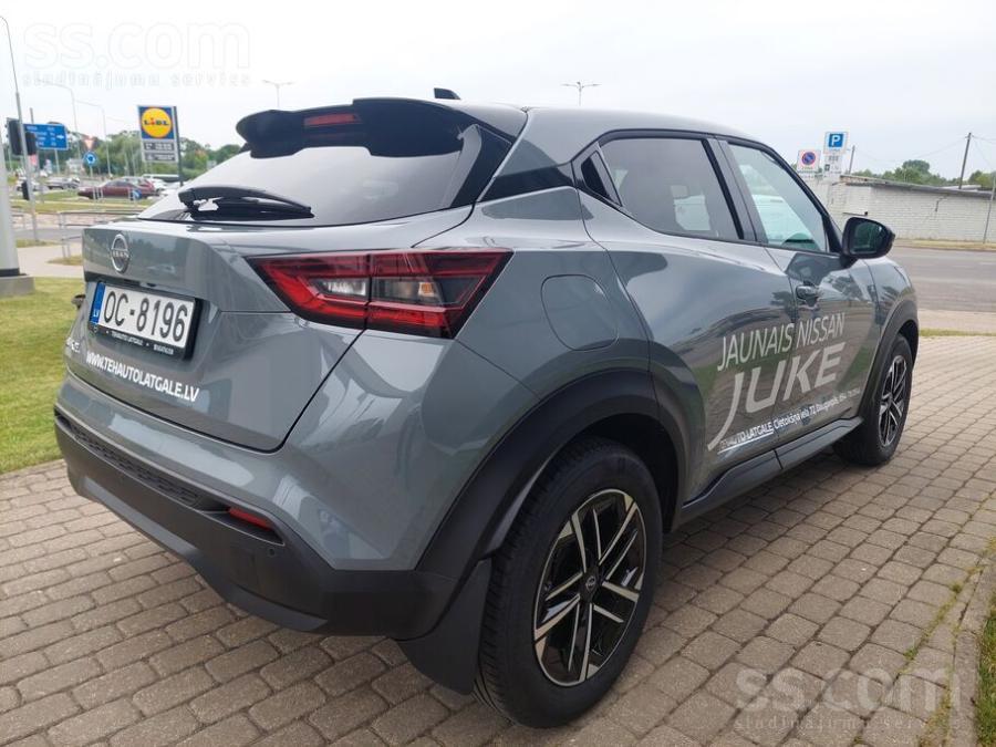 Grey Nissan Juke 2025 in Daugavpils, with an engine capacity of 1.00 L and mileage of 3 thousand km for 23990 €, photo 5 on AUTOMOTO.COM.LV