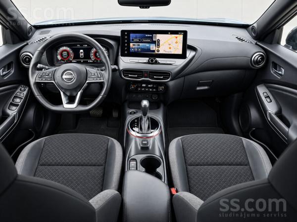Nissan Juke 2025 in Riga on AUTOMOTO.COM.LV Grey Nissan Juke 2025 in Riga, with an engine capacity of 1.00 L and mileage of 37 thousand km for 21990 €, photo 9 on AUTOMOTO.COM.LV