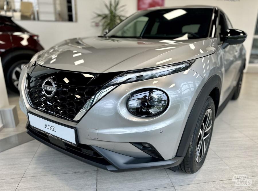 Pelēks Nissan Juke 2026 Klaipėda, ar dzinēja tilpumu 1.60 L un nobraukumu 5 tūkst. km par 27500 €, foto 1 vietnē AUTOMOTO.COM.LV