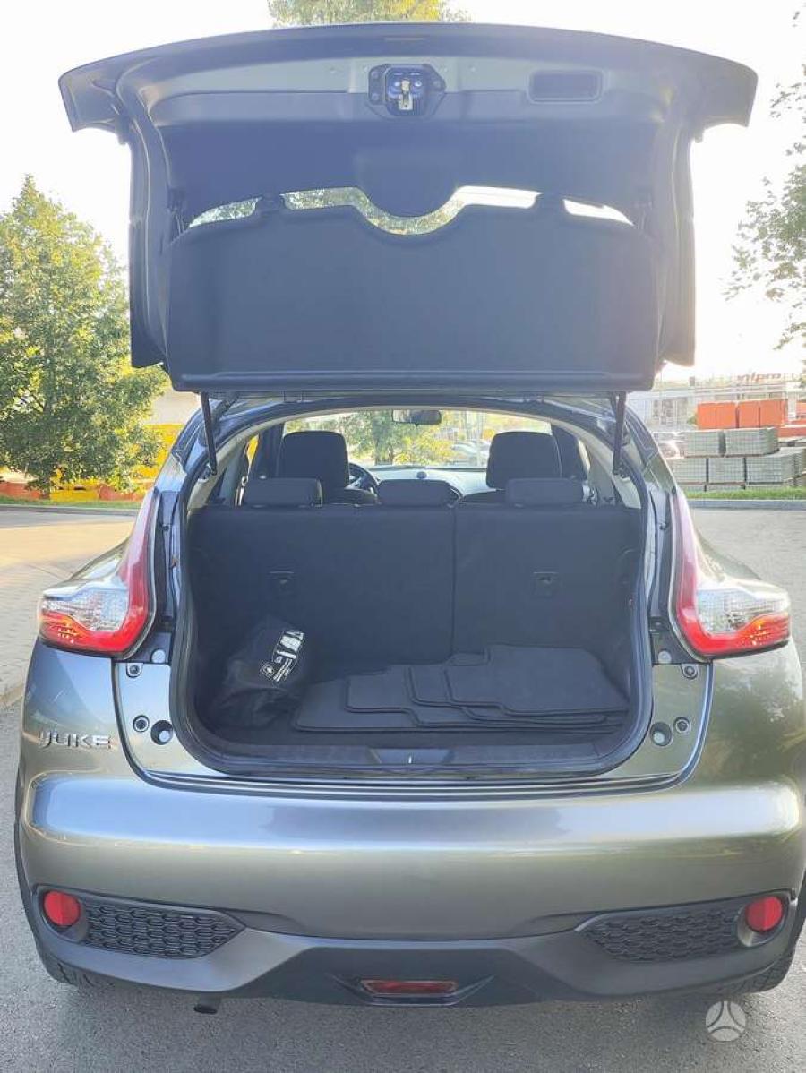 Pelēks Nissan Juke 2017 Kauņa, ar dzinēja tilpumu 1.60 L un nobraukumu 78 tūkst. km par 10900 €, foto 8 vietnē AUTOMOTO.COM.LV