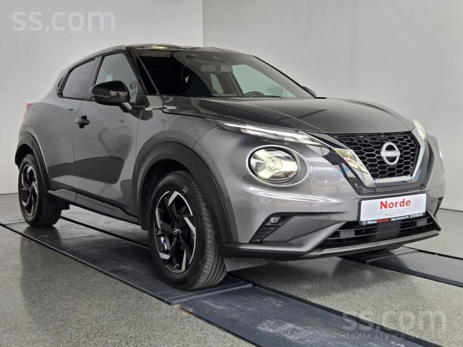 Grey Nissan Juke 2024 in Riga, with an engine capacity of 1.00 L and mileage of 33 thousand km for 19900 €, photo 2 on AUTOMOTO.COM.LV
