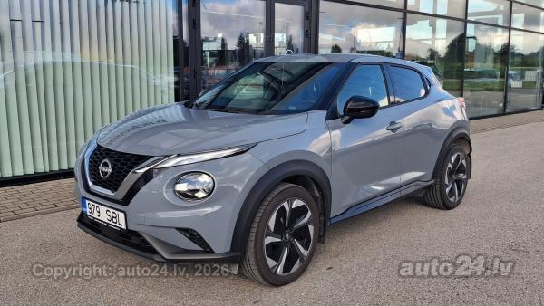 Pelēks Nissan Juke 2024 Tartu, ar dzinēja tilpumu 1.00 L un nobraukumu 28 tūkst. km par 22900 €, foto  vietnē AUTOMOTO.COM.LV