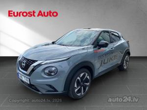 Grey Nissan Juke 2024 in Parnu, with an engine capacity of 1.00 L and mileage of 6 thousand km for 26000 €, photo  on AUTOMOTO.COM.LV
