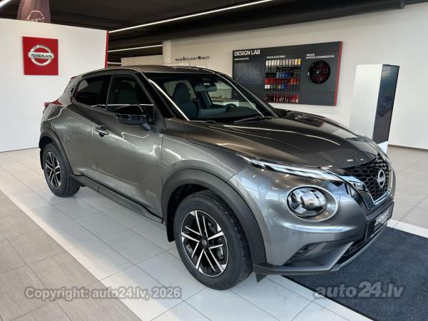 Pelēks Nissan Juke 2026 Tartu, ar dzinēja tilpumu 1.00 L un nobraukumu 1 tūkst. km par 24690 €, foto 1 vietnē AUTOMOTO.COM.LV