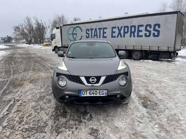 Pelēks Nissan Juke 2015 Tauragė, ar dzinēja tilpumu 1.20 L un nobraukumu 132 tūkst. km par 5350 €, foto 1 vietnē AUTOMOTO.COM.LV