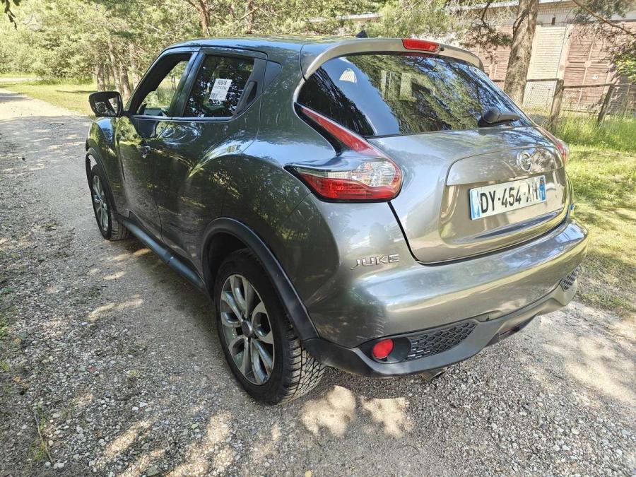Grey Nissan Juke 2015 in Anyksciai, with an engine capacity of 1.46 L and mileage of 257 thousand km for 2750 €, photo 12 on AUTOMOTO.COM.LV