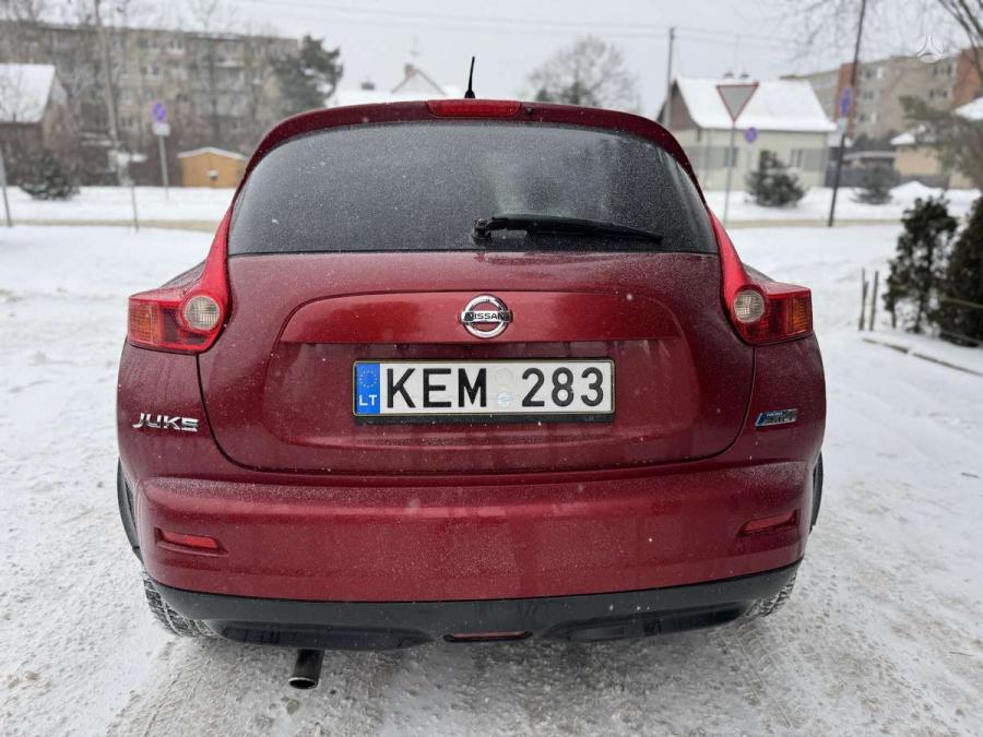 Sarkans Nissan Juke 2011 Kauņa, ar dzinēja tilpumu 1.46 L un nobraukumu 172 tūkst. km par 3300 €, foto 8 vietnē AUTOMOTO.COM.LV
