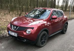 Sarkans Nissan Juke 2011 Šakiai, ar dzinēja tilpumu 0.00 L un nobraukumu 217 tūkst. km par 4000 €, foto  vietnē AUTOMOTO.COM.LV