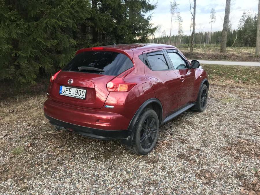 Sarkans Nissan Juke 2011 Šakiai, ar dzinēja tilpumu 0.00 L un nobraukumu 217 tūkst. km par 4000 €, foto 3 vietnē AUTOMOTO.COM.LV
