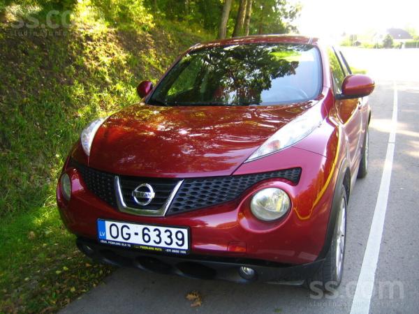 Sarkans Nissan Juke 2011 Alūksne, ar dzinēja tilpumu 1.50 L un nobraukumu 253 tūkst. km par 5100 €, foto 1 vietnē AUTOMOTO.COM.LV