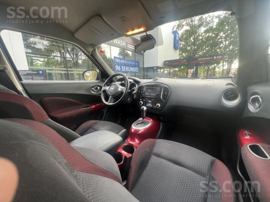 Sarkans Nissan Juke 2012 Rīga, ar dzinēja tilpumu 1.60 L un nobraukumu 170 tūkst. km par 4500 €, foto 7 vietnē AUTOMOTO.COM.LV