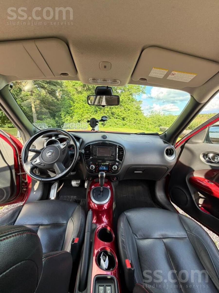Sarkans Nissan Juke 2012 Jūrmala, ar dzinēja tilpumu 1.60 L un nobraukumu 167 tūkst. km par 7500 €, foto 8 vietnē AUTOMOTO.COM.LV