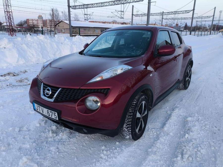 Sarkans Nissan Juke 2013 Šauļi, ar dzinēja tilpumu 1.50 L un nobraukumu 185 tūkst. km par 5300 €, foto 1 vietnē AUTOMOTO.COM.LV