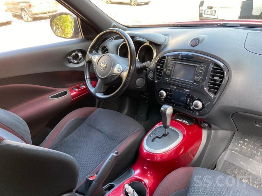 Red Nissan Juke 2013 in Riga, with an engine capacity of 1.60 L and mileage of 90 thousand km for 7900 €, photo 6 on AUTOMOTO.COM.LV