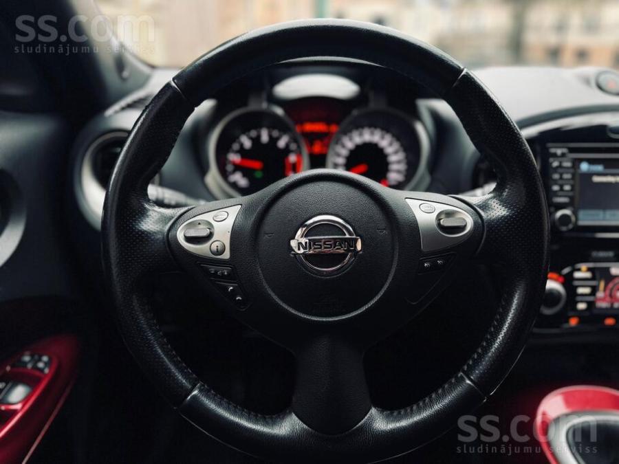 Red Nissan Juke 2013 in Cesis, with an engine capacity of 1.50 L and mileage of 0 thousand km for 5790 €, photo 24 on AUTOMOTO.COM.LV