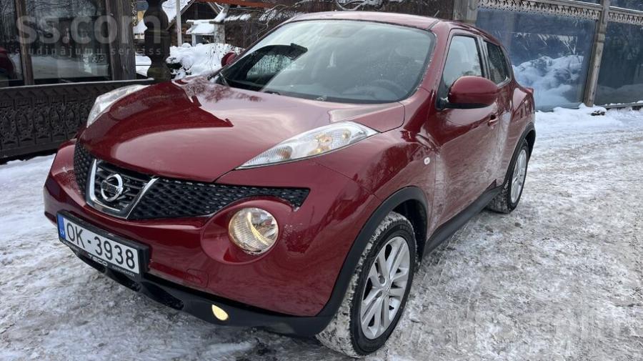 Red Nissan Juke 2014 in Riga, with an engine capacity of 1.60 L and mileage of 89 thousand km for 6900 €, photo 1 on AUTOMOTO.COM.LV