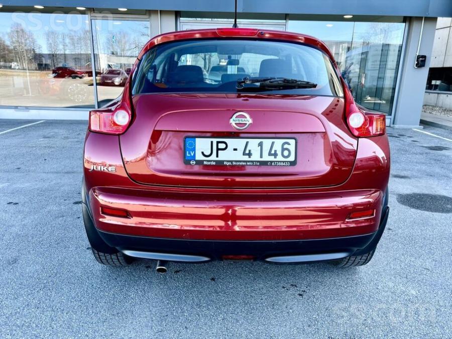 Sarkans Nissan Juke 2014 Rīga, ar dzinēja tilpumu 1.60 L un nobraukumu 115 tūkst. km par 6850 €, foto 6 vietnē AUTOMOTO.COM.LV
