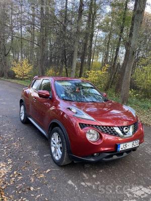 Red Nissan Juke 2014 in Liepaja, with an engine capacity of 1.60 L and mileage of 120 thousand km for 7300 €, photo  on AUTOMOTO.COM.LV