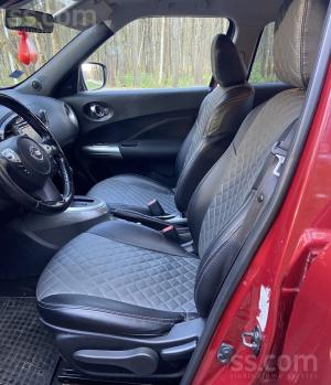 Sarkans Nissan Juke 2014 Liepāja, ar dzinēja tilpumu 1.60 L un nobraukumu 120 tūkst. km par 7300 €, foto 5 vietnē AUTOMOTO.COM.LV
